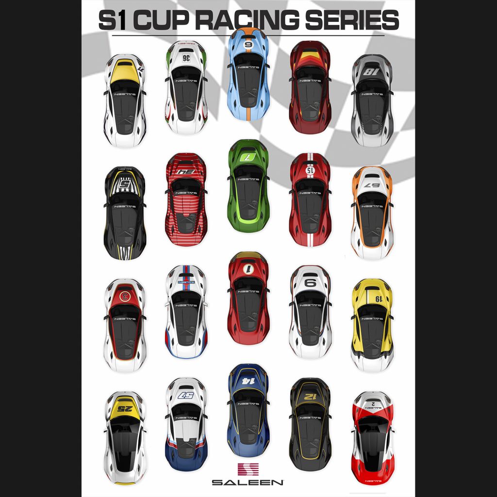 Saleen Cup Racing Series – Framed Poster – Saleen Automotive